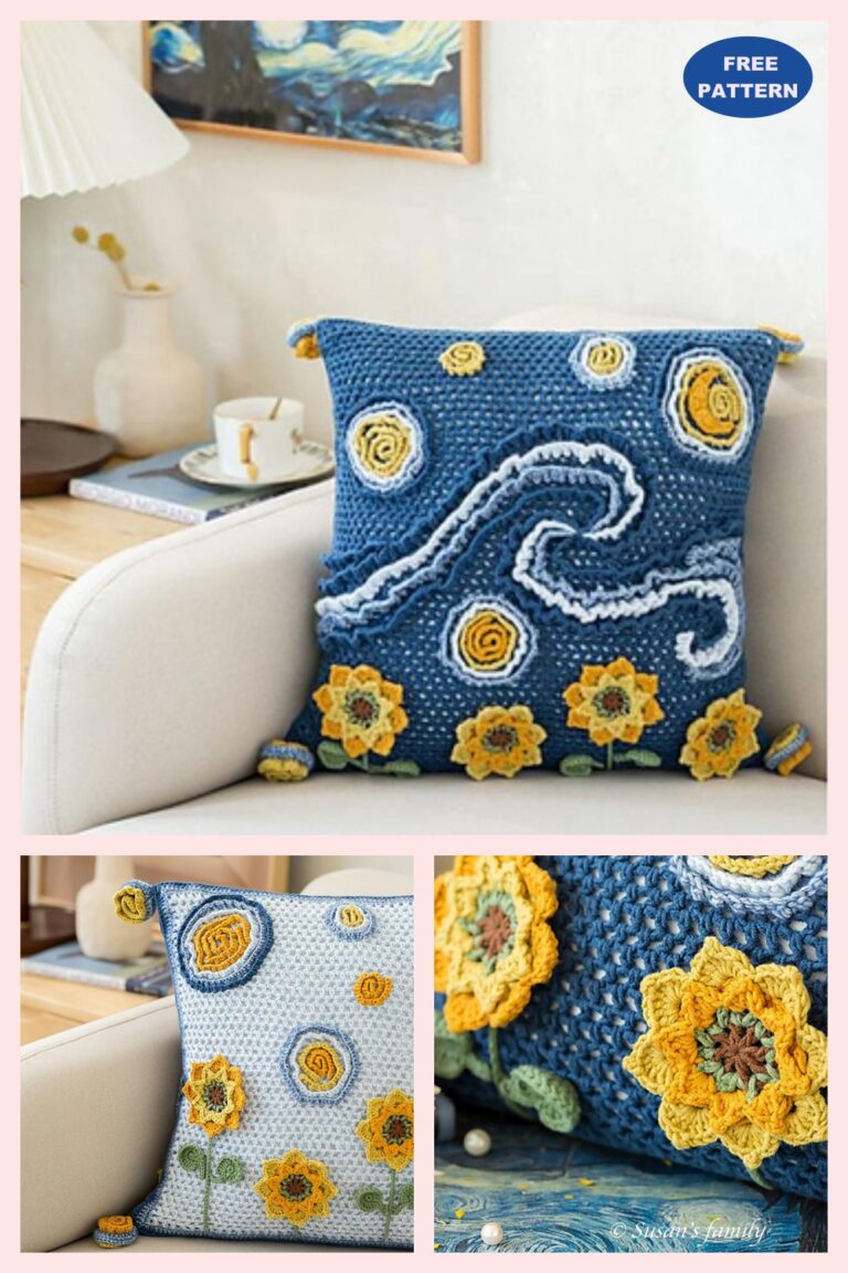 6 Chic Pillow Crochet Patterns – FREE - iGOODideas.com