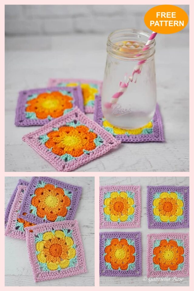 6 Elegant Coaster Crochet Patterns – FREE - iGOODideas.com