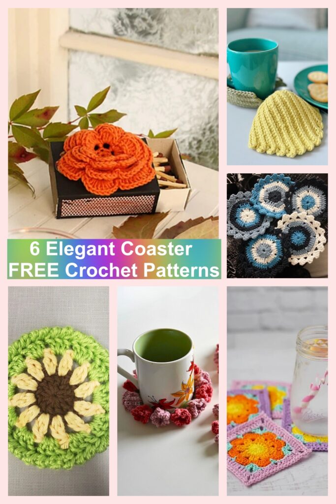 6 Elegant Coaster Crochet Patterns – FREE - iGOODideas.com
