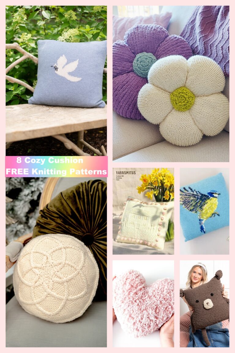 8 Cozy Cushion Knitting Patterns – FREE - iGOODideas.com