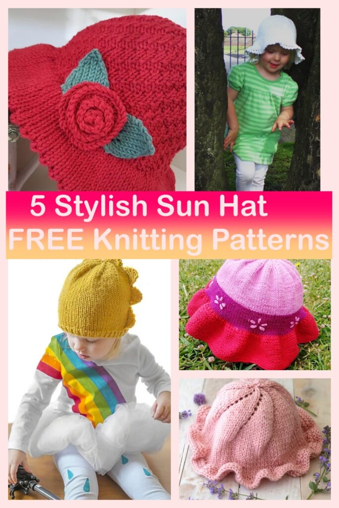 5 Free Sun Hat Knitting Patterns You’ll Love - iGOODideas.com